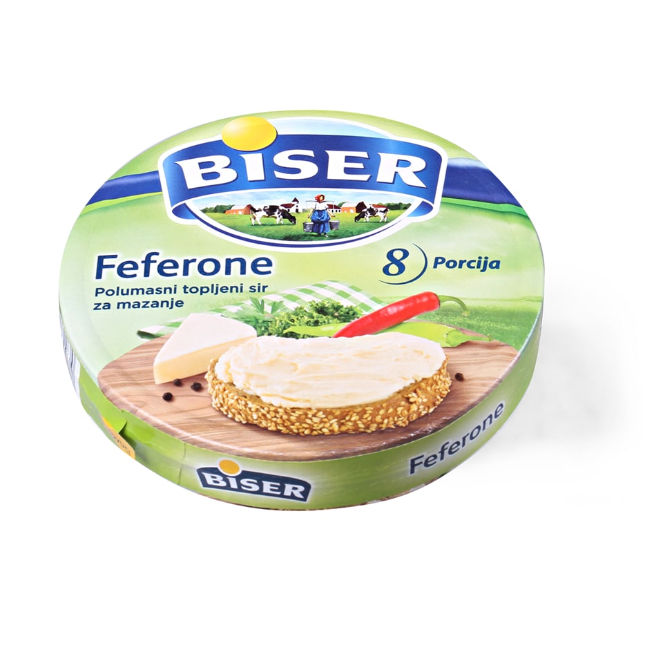 Biser | Sir topljeni feferoni Biser 140g | Maxi