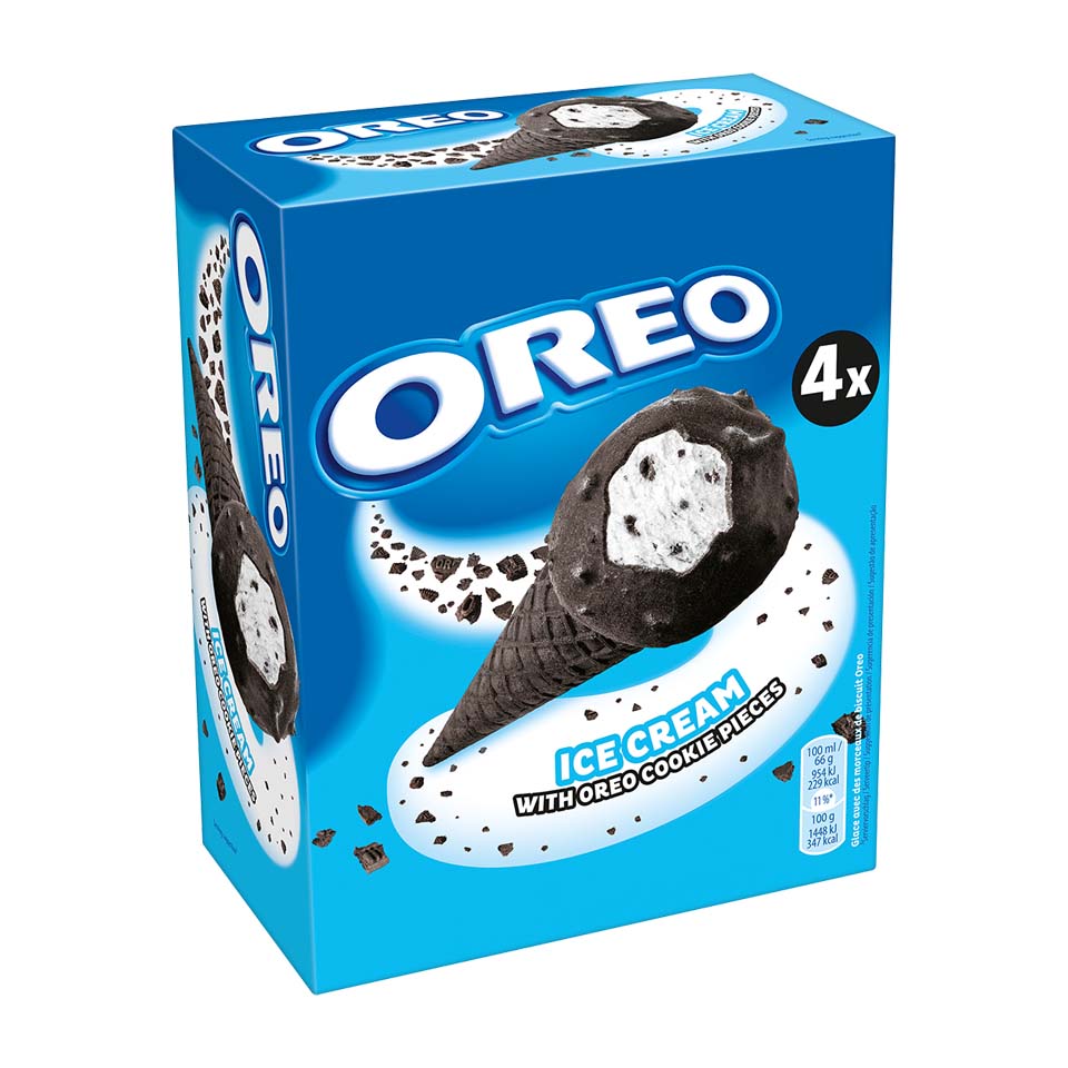 Oreo | Sladoled Oreo kornet mult.4x100ml/280g | Maxi