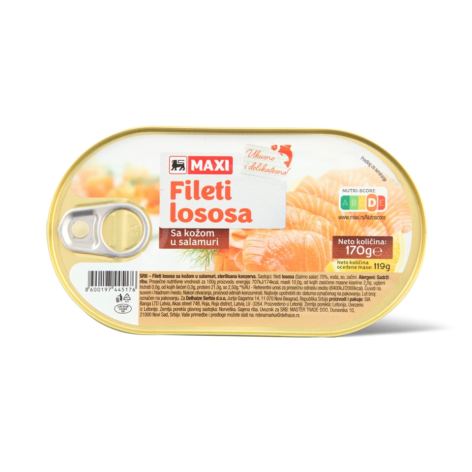 Maxi | 'Fileti lososa u salamuri Maxi 170g | Maxi