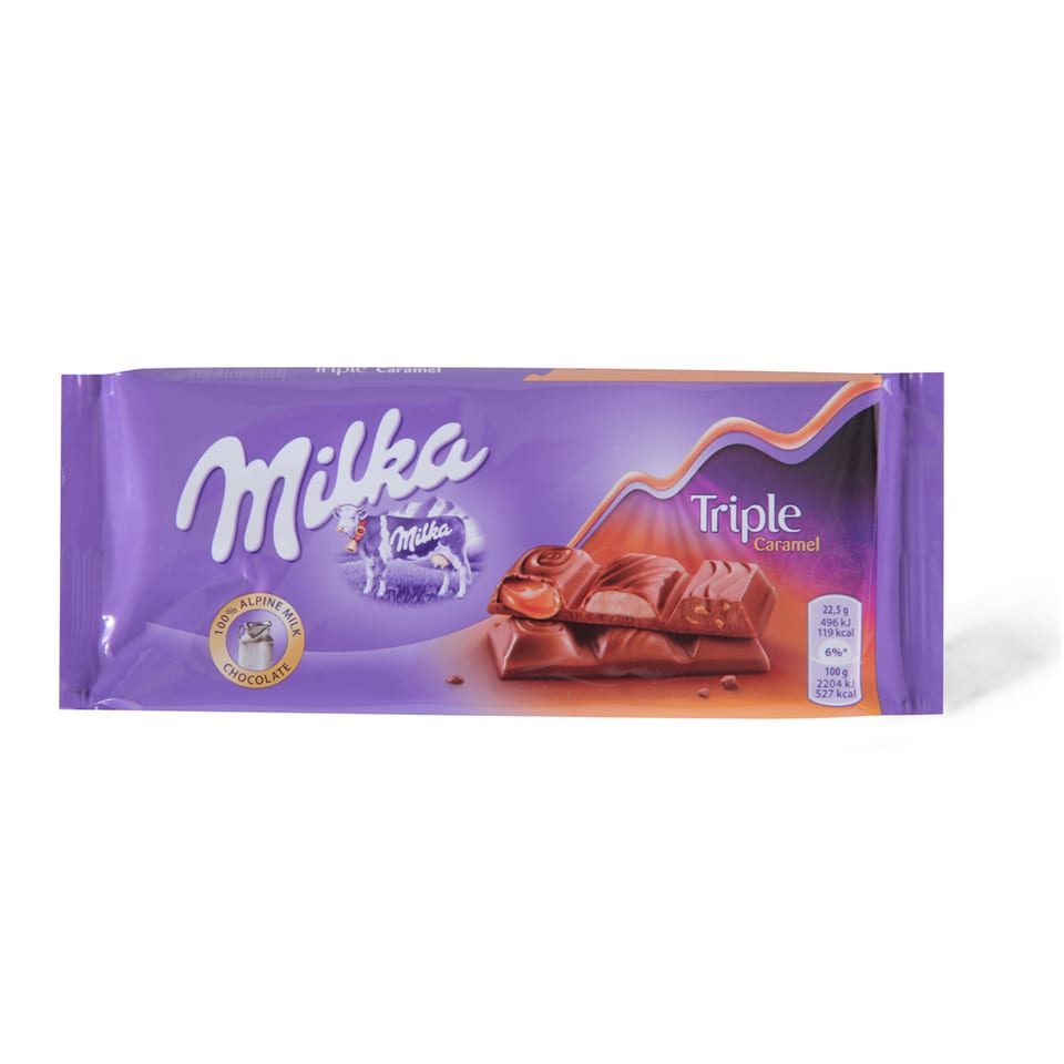 Milka | Cokolada Milka Triple caramel 90g | Maxi