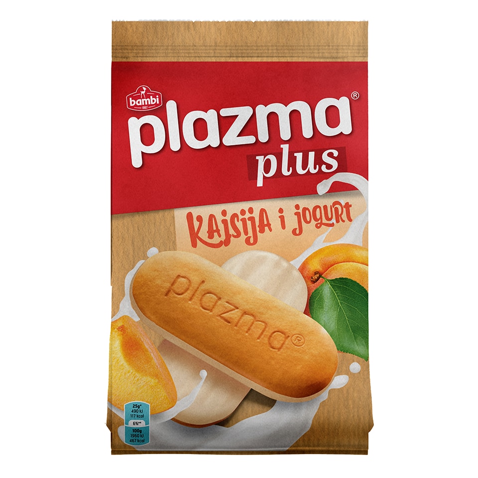 Plazma | Keks Plazma sa kajsijom i jogurt.100g | Maxi