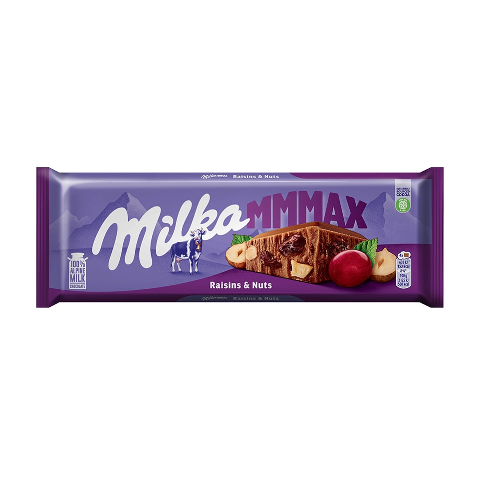 Milka | Cokolada mlecna Raisin&Nuts Milka 270g | Maxi