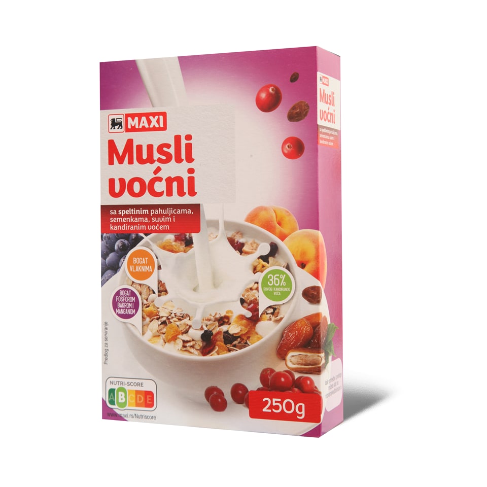 Maxi | Musli Vocni Maxi 250g | Maxi