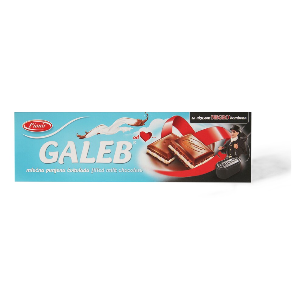 Galeb | Cokolada mlecna sa Negro filom 250g | Maxi