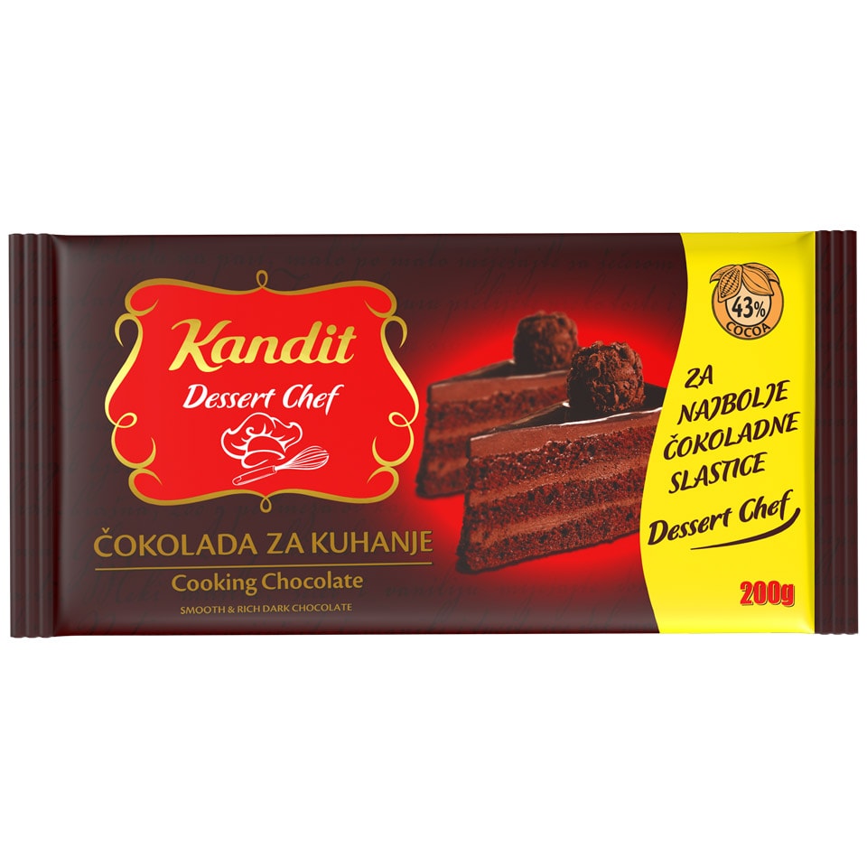 Kandit | Cokolada za kuv.Dessert chef Kandit 200g | Maxi