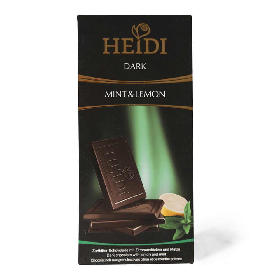 Heidi | Cokolada crna Mint&Lemon Heidi 80g | Maxi