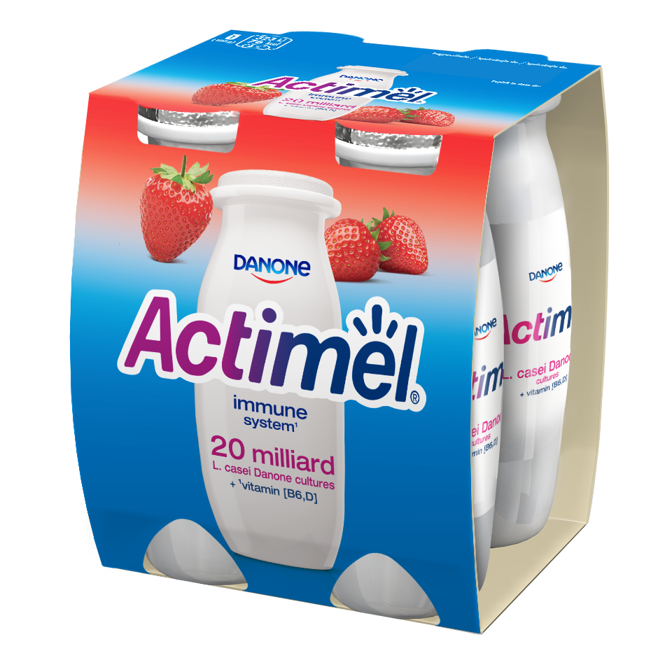 Actimel | Vocni jogurt jagoda Actimel 4x100g | Maxi