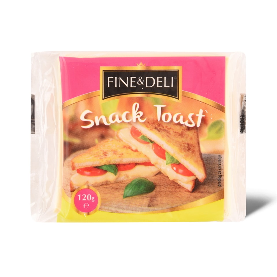 Fine&Deli | Sir topljeni list.Fine&Deli Toast 120g | Maxi