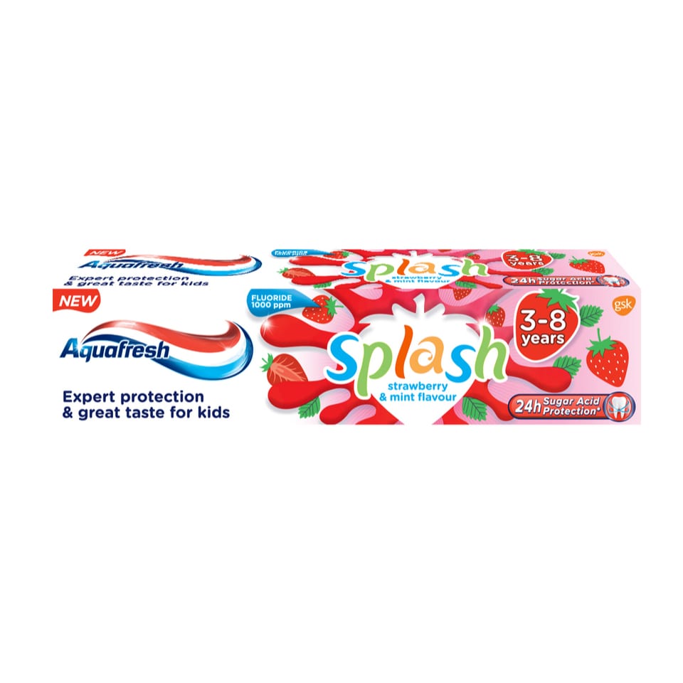 Aquafresh | Aquafresh Splash Kids Strawberry 50 ml | Maxi
