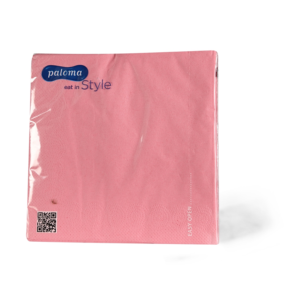 Paloma | Salvete Paloma Coral Pink 20/1 33X33 3sl | Maxi