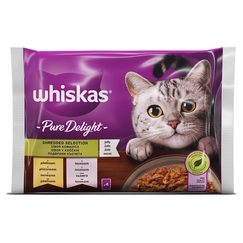 Whiskas | Whiskas Pure delight izbor mesa 4x85g | Maxi