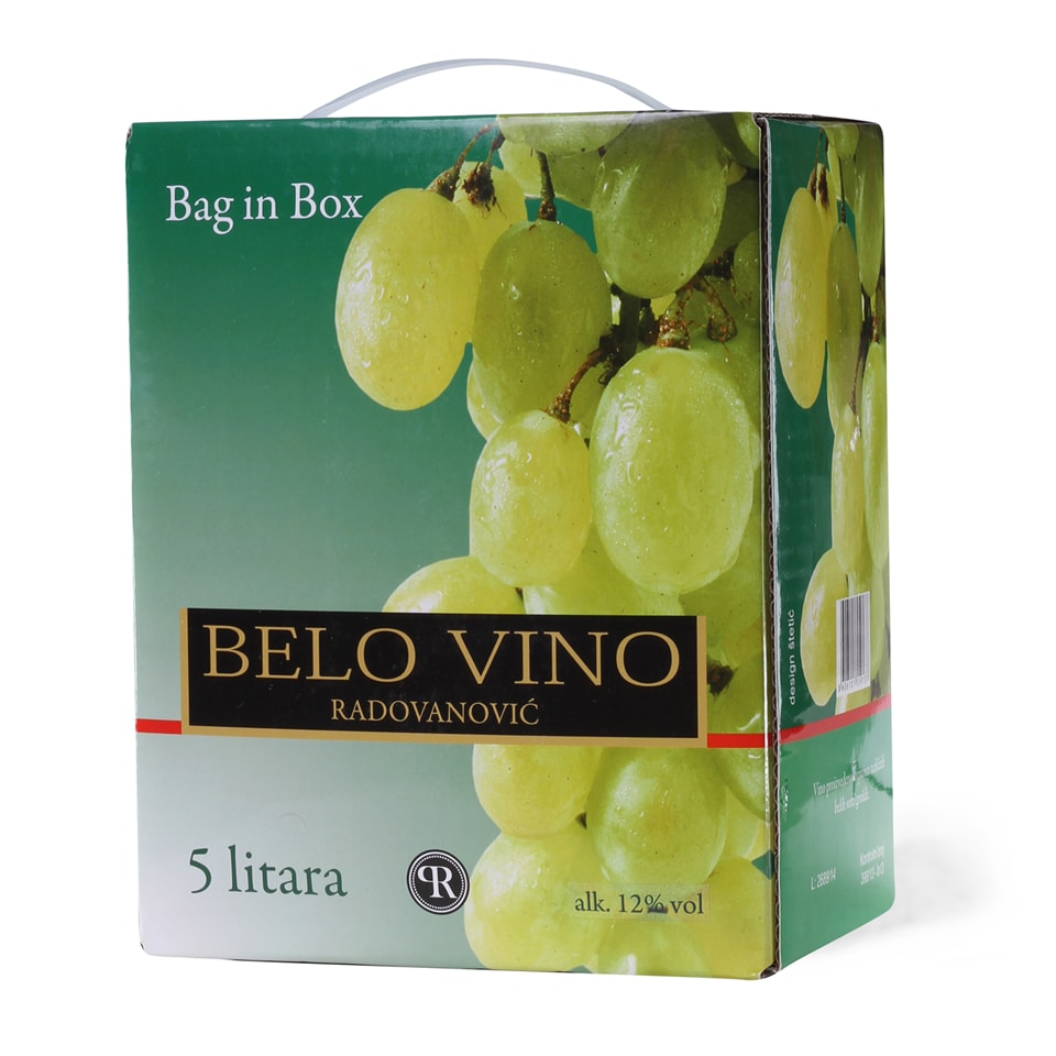 Mali podrum Radovanovic | Vino belo beg in box 5L Radovanovic | Maxi