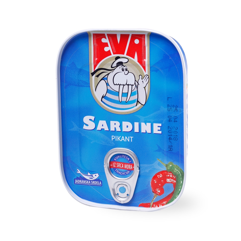 Eva | Sardina u biljnom ulju pikant Eva 115g | Maxi