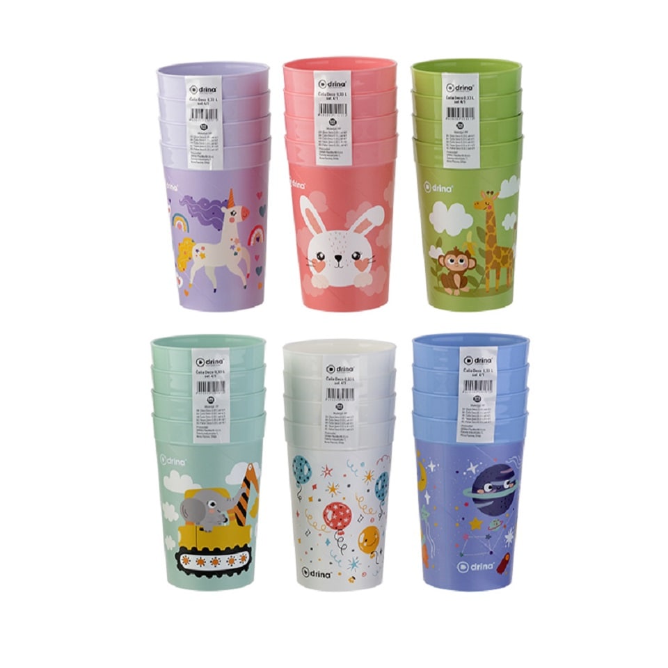 DRINA PLASTIKA-86 DOO | Set casa Deco 0,33L 4/1 | Maxi