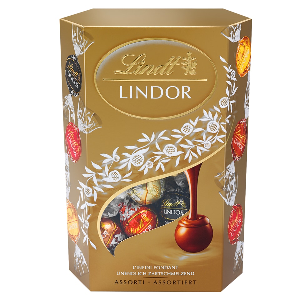Lindt | Bombonjera Lindor Cornet Mix 200g | Maxi