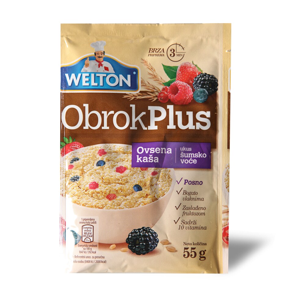 Welton | Ovsena kasa sumsko voce Obrok Plus 55g | Maxi