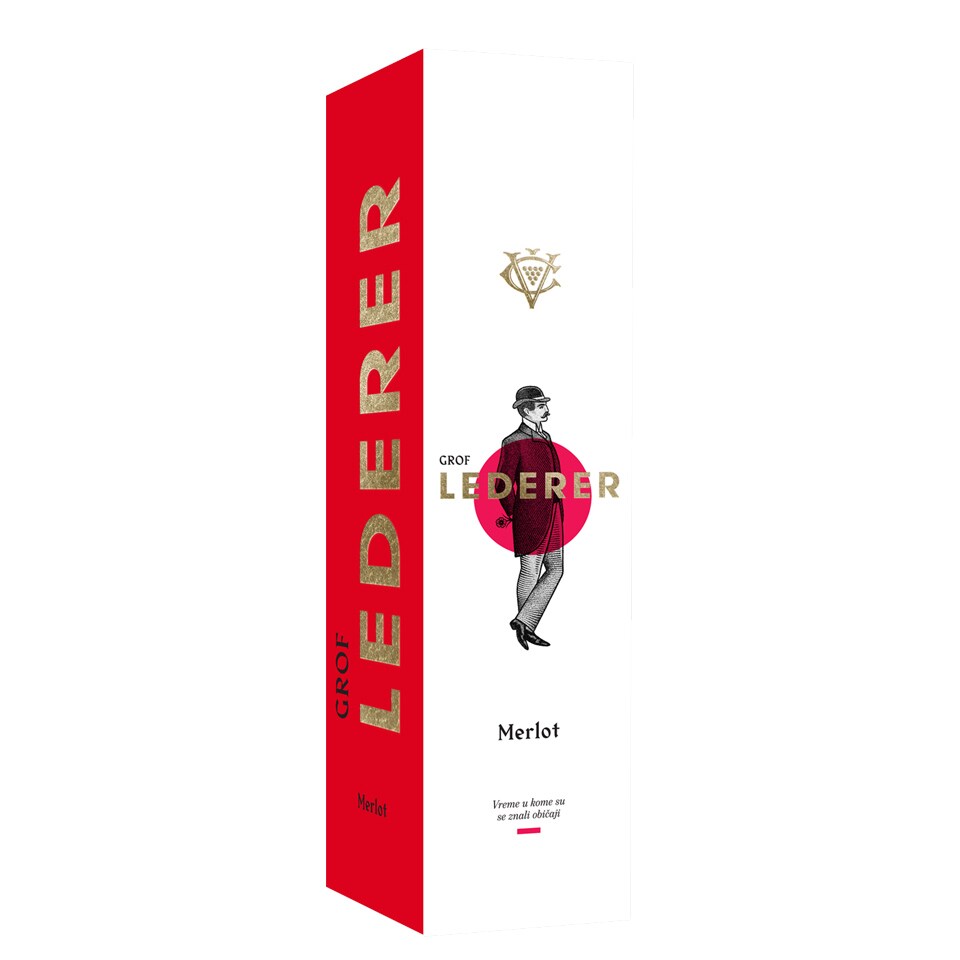 Vinoprodukt Coka | Vino crv.Lederer Merlot lux V.Coka 0.75l | Maxi