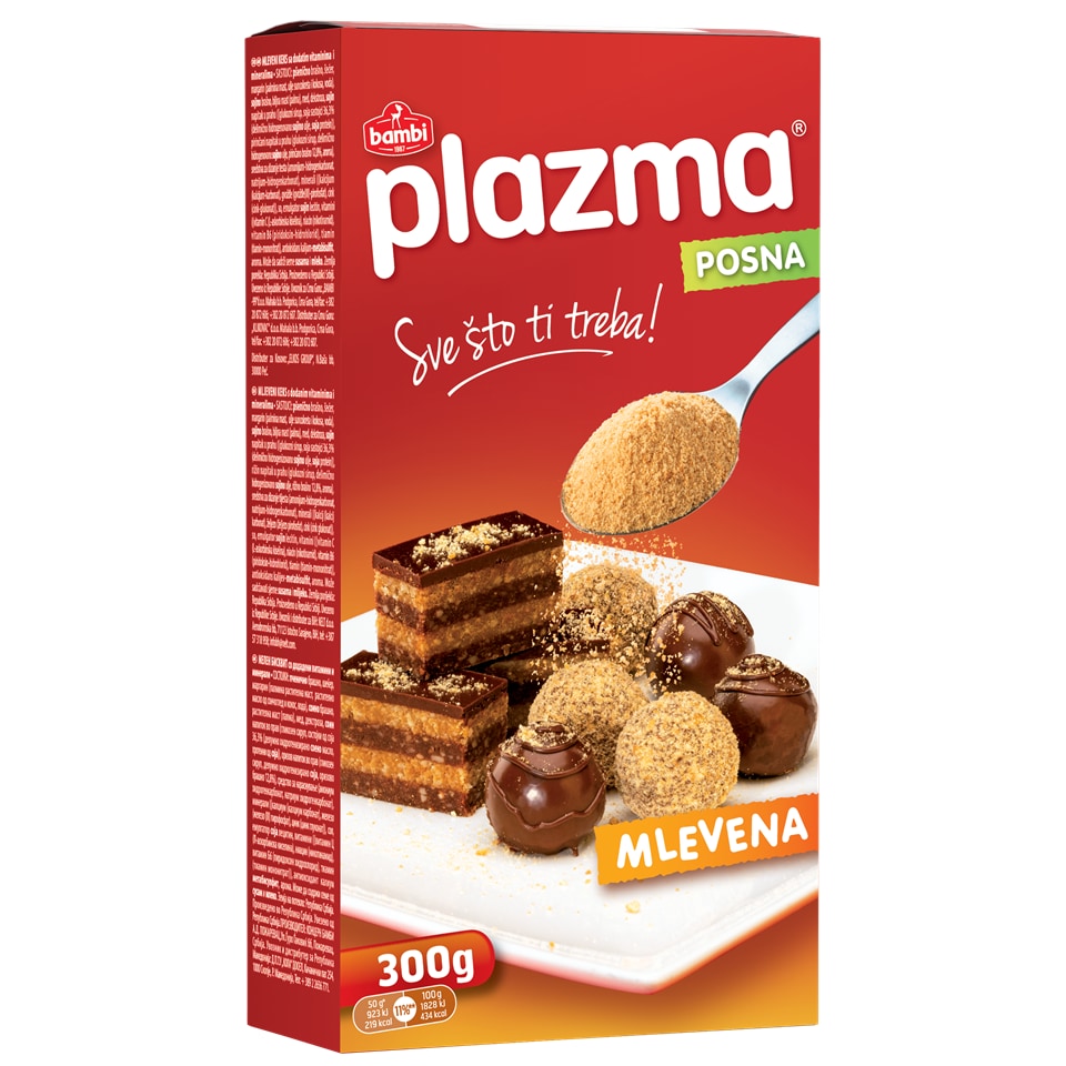 Plazma | Keks Plazma mlevena posna 300g | Maxi