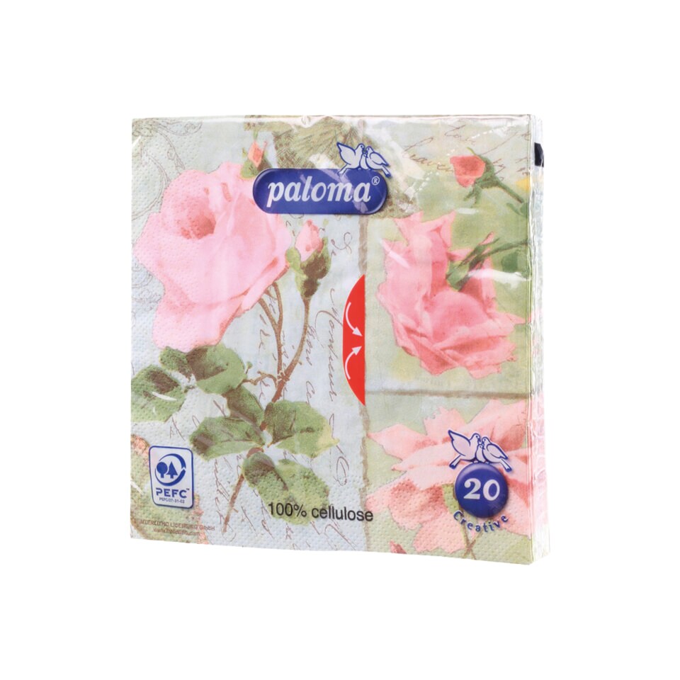 Paloma | Salvete Poezija trosl.Paloma 33x33 20/1 | Maxi