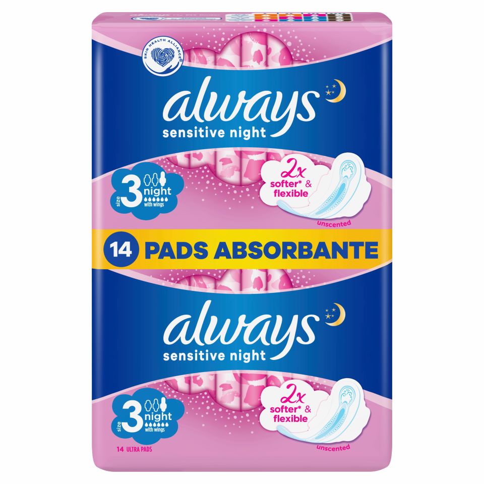 Always pads | Ulosci Always sensitive ultra night 14 | Maxi