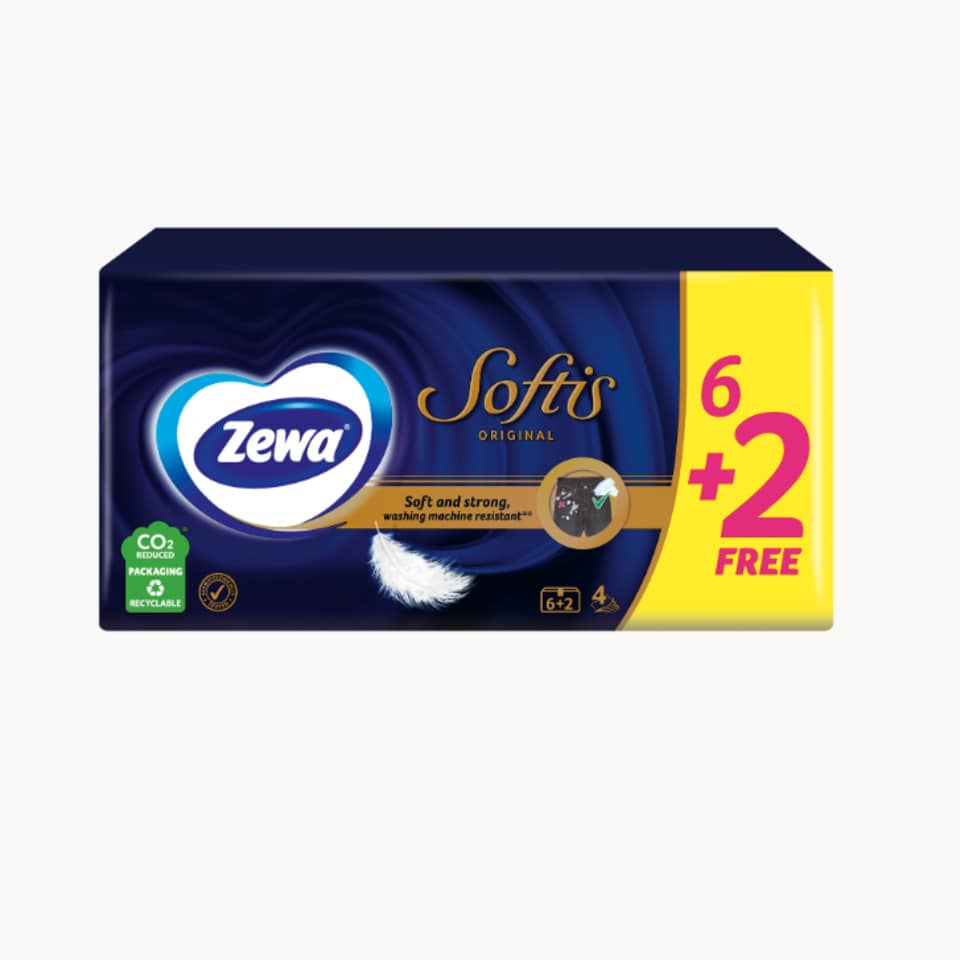 Zewa | Maramice papirne Softis 4sl 6+2 Zewa | Maxi