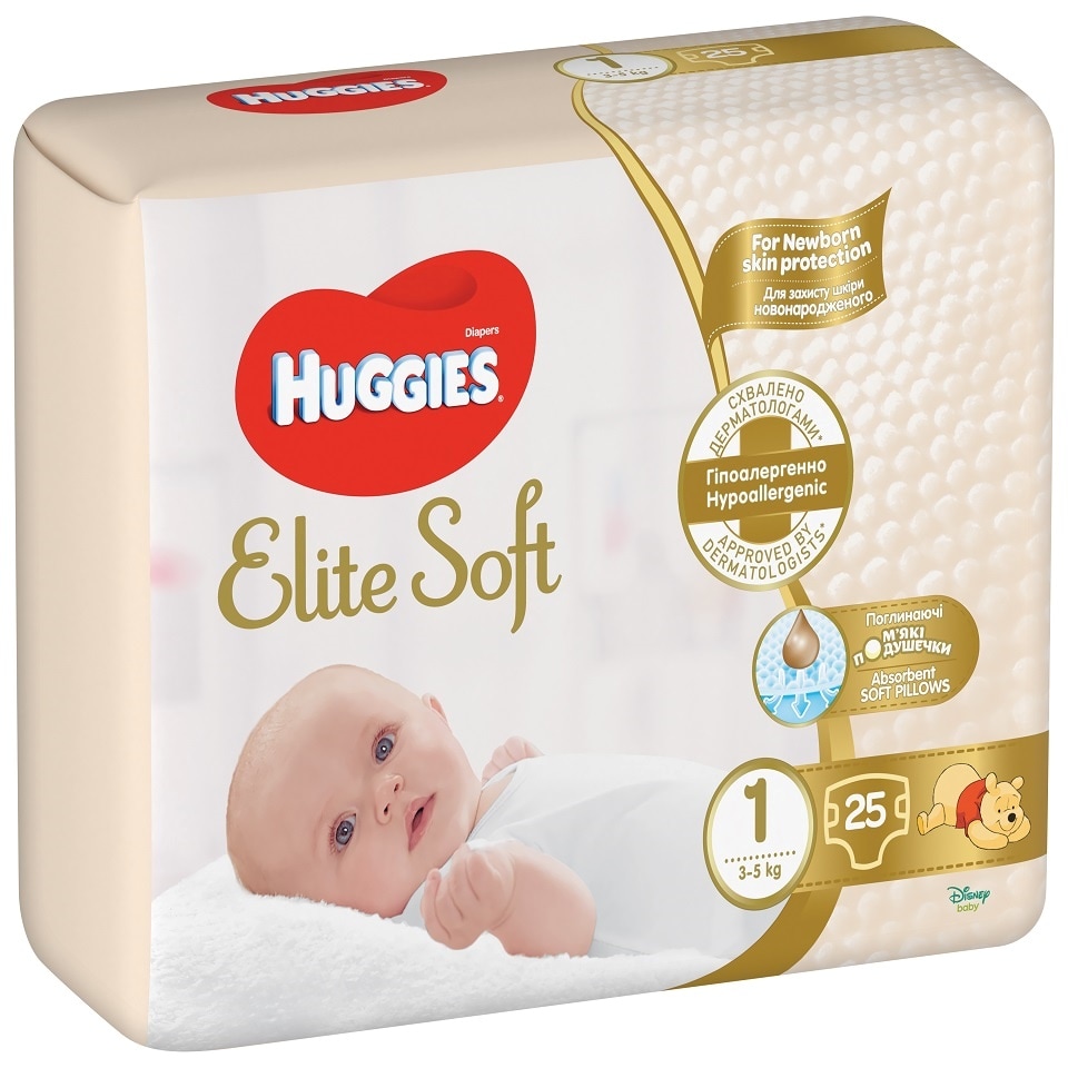 Huggies | Pelene Huggies ESoft (2) Conv 25 kom. | Maxi
