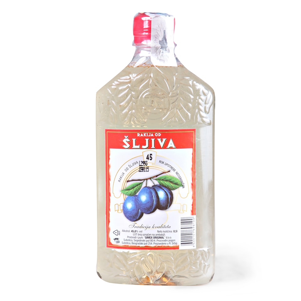 Simex | Rakija od sljiva 45 pet 0,5L | Maxi