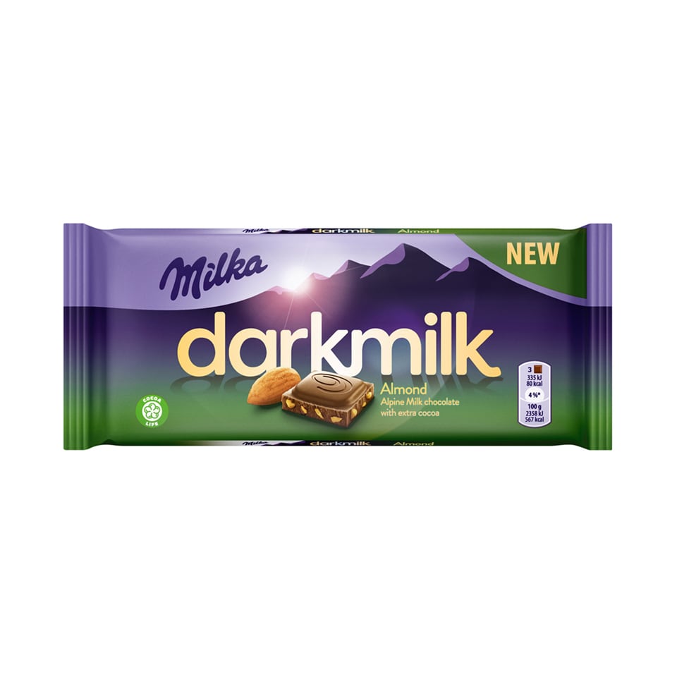 Milka | Cokolada Milka dark almond 85g | Maxi