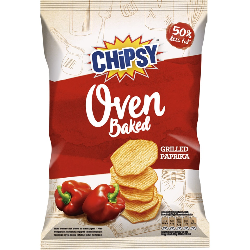 Chipsy | Cips paprika Oven Chipsy 125g | Maxi