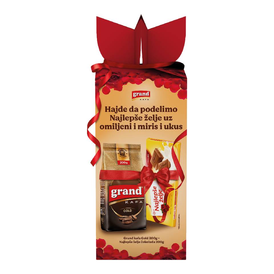 Grand | Grand kafa Gold 200g+cok. Naj.zelje 200g | Maxi