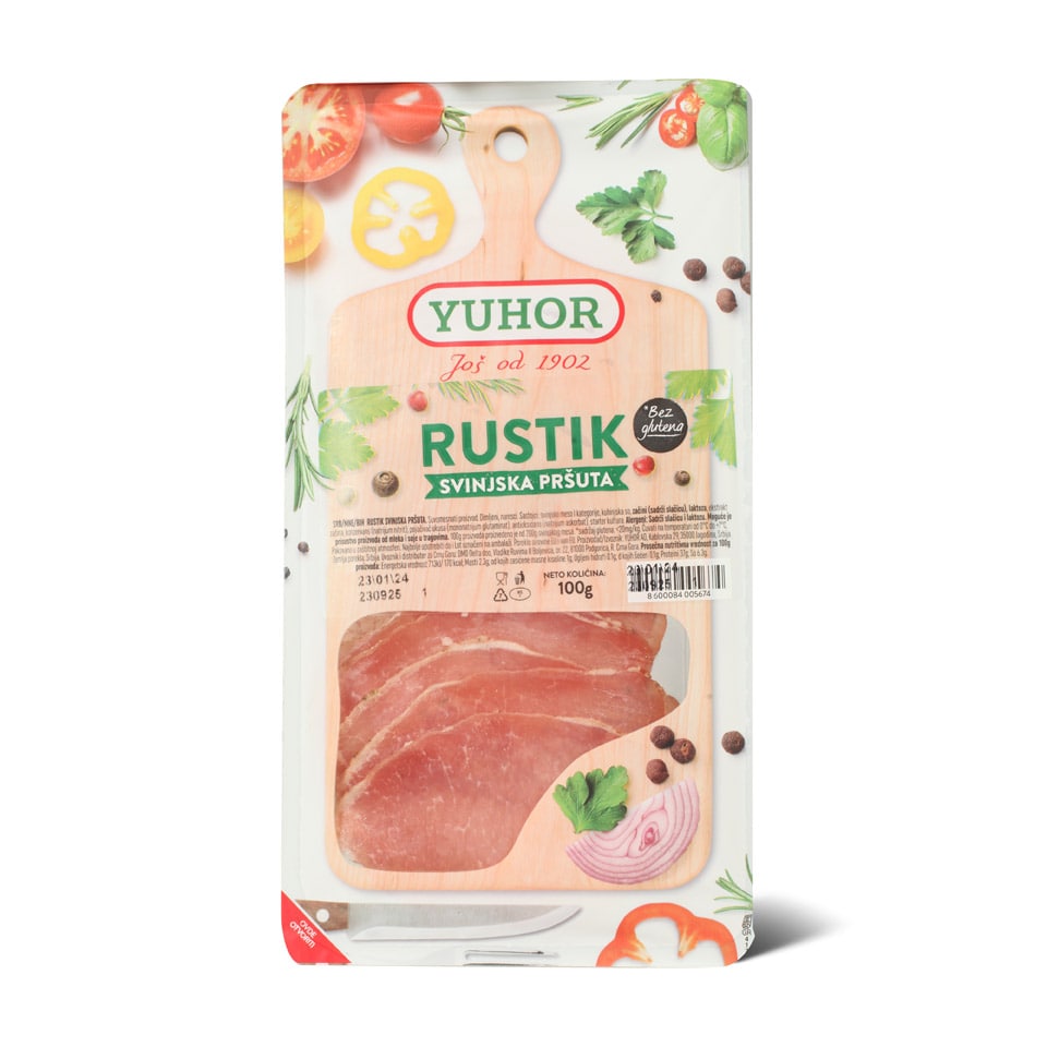 Yuhor | Rustik svinj.prsuta 100g Yuhor | Maxi