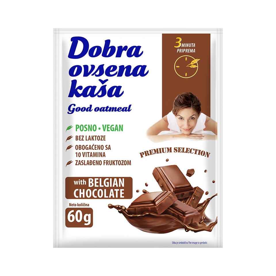 Dobra ovsena kasa | Dobra ovsena kasa belgijska cokolada 60g | Maxi
