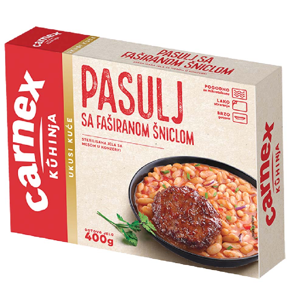 Carnex | Pasulj sa fasiranom Carnex 400g | Maxi