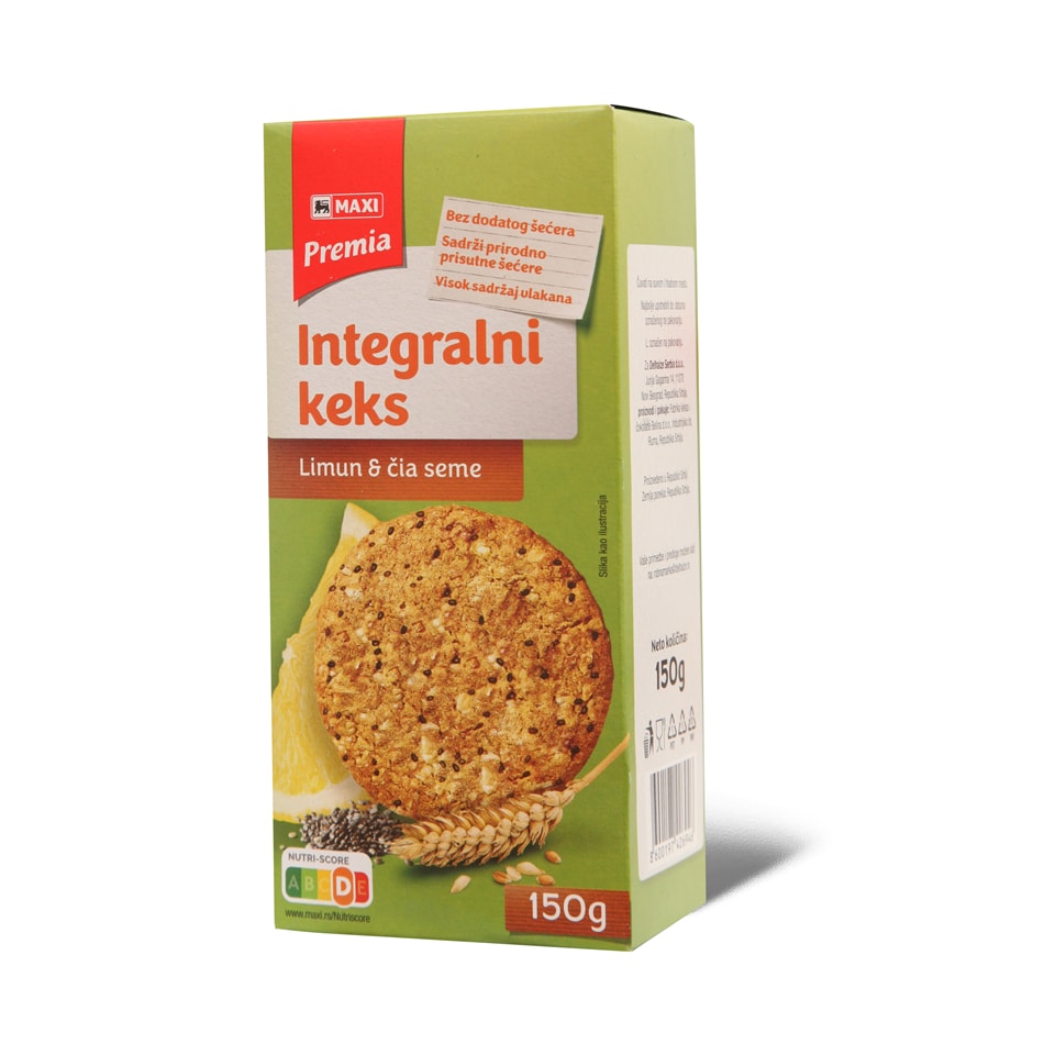 Maxi | Integralni keks limun cia Maxi 150g | Maxi