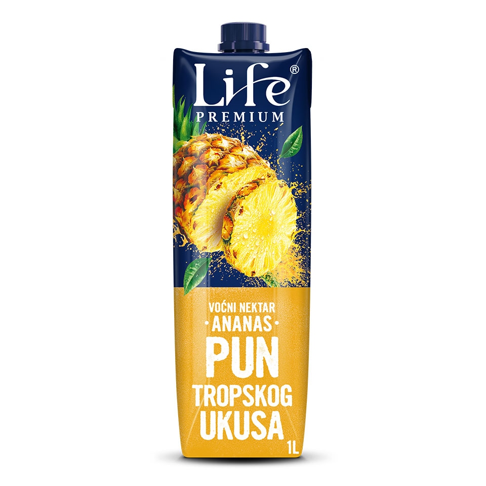 Nectar Life | Sok ananas 70% Nektar Life 1l PET | Maxi