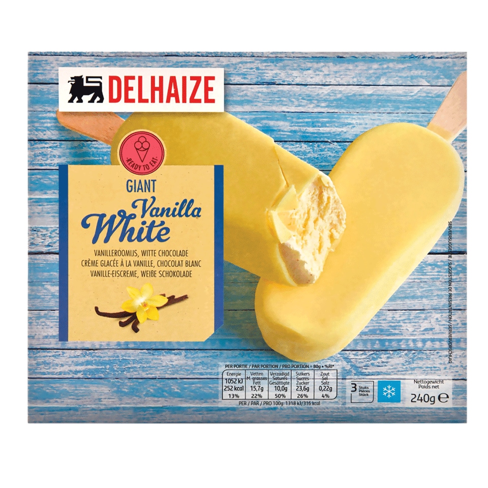 DLL | Sladoled stapic bela cok. DLL 3kom 240g | Maxi