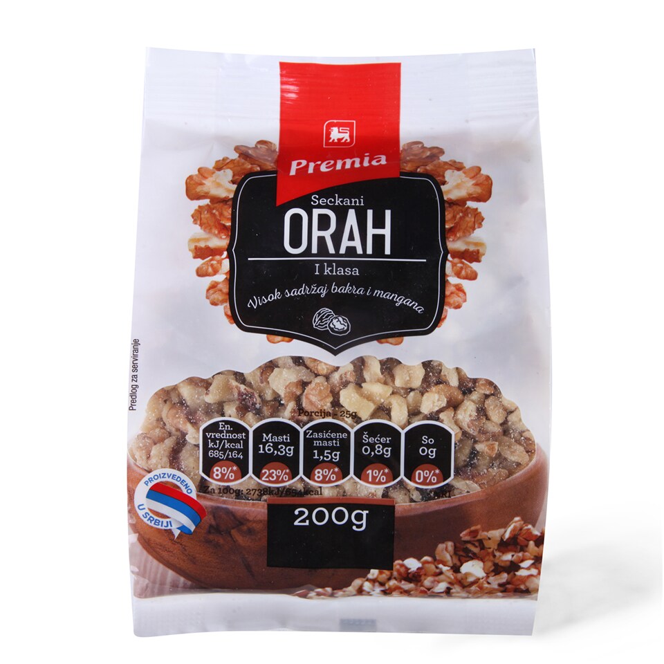 Premia | Seckani orah I klasa 200g | Maxi