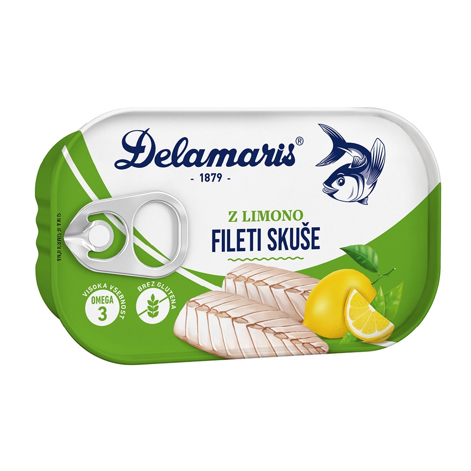 Delamaris | Fileti skuse sa limunom 125g Delama | Maxi