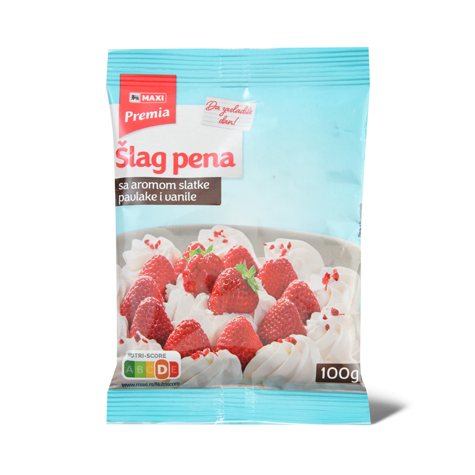 Maxi | Slag pena s.pavl./vanila Premia 100g | Maxi