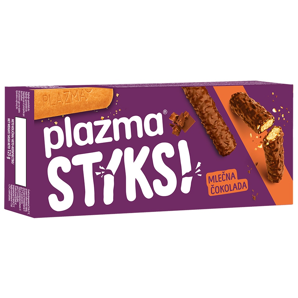 Plazma | Keks Plazma Stiksi 125g | Maxi