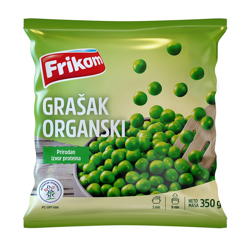 Frikom | Smrznuti organski grasak Frikom 350g | Maxi