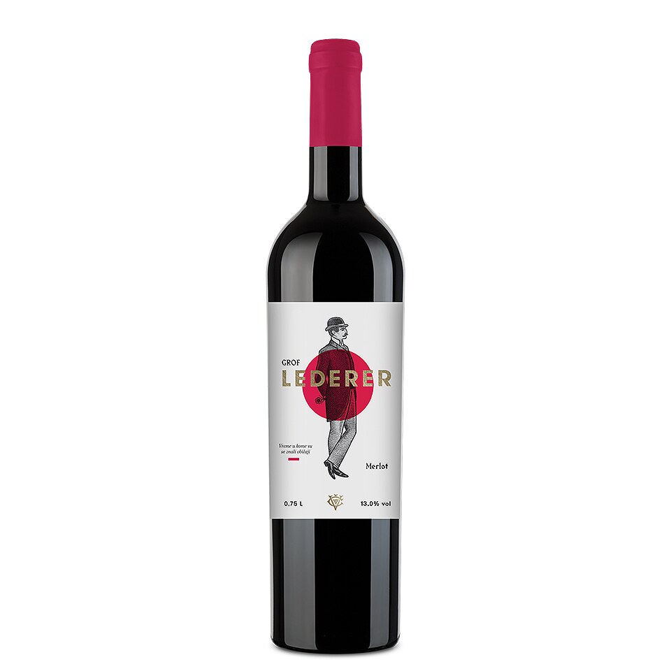 Vinoprodukt Coka | Vino crveno Lederer Merlot V.Coka 0.75l | Maxi