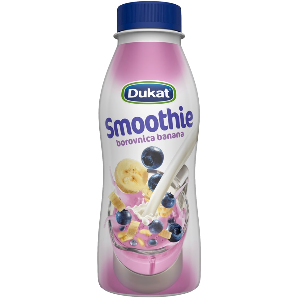 Dukat | Dukat smoothie borovnica banana 330g | Maxi