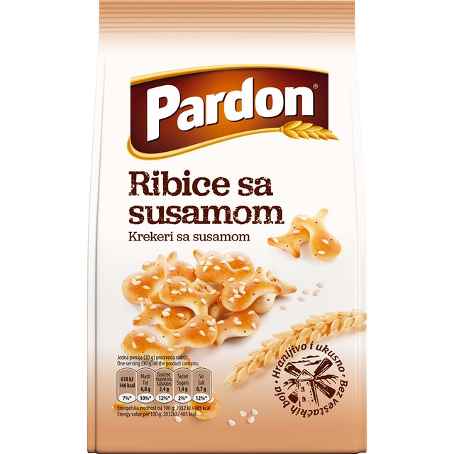Pardon | Ribice slane sa susamom Pardon 90g | Maxi