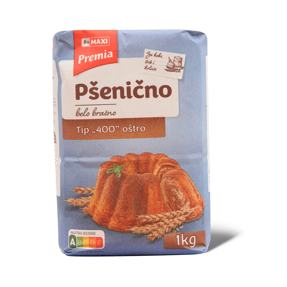 Maxi | Psenicno brasno T400 ostro Maxi 1kg | Maxi