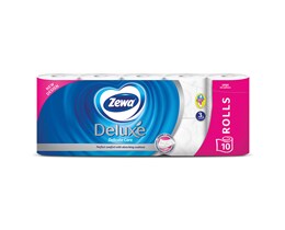 Zewa | Toal.papir deluxe pure white 3sl Zewa8+2 | Maxi