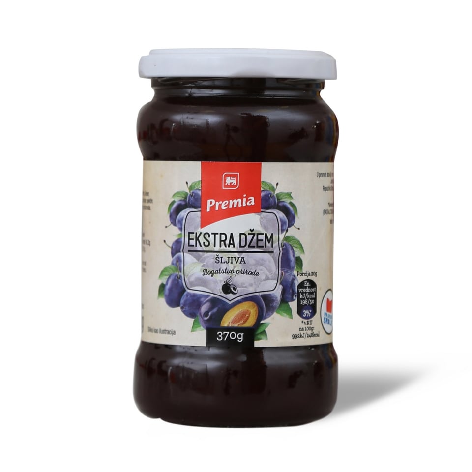 Premia | Ekstra dzem sljiva Premia 370g | Maxi