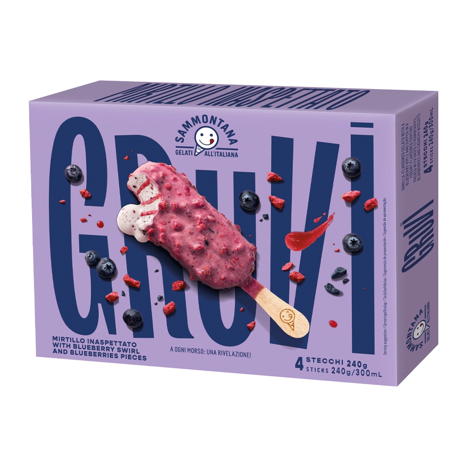 SAMMONTANA S.P.A. | Sladoled Gruvi blueberry (4x 60g ) | Maxi