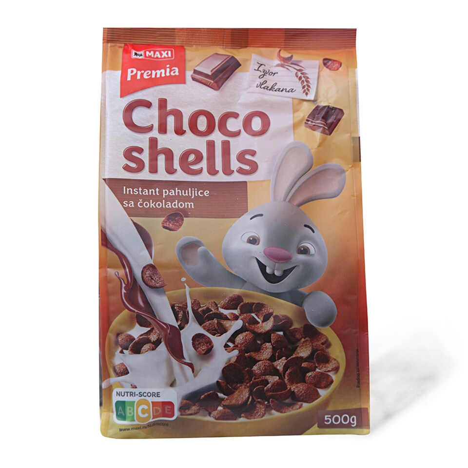 Premia | Choco shells pahuljice Premia 500g | Maxi