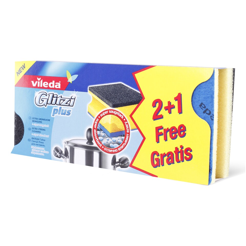Vileda | Sundjer Vileda Glitzi plus 2/1 221221 | Maxi